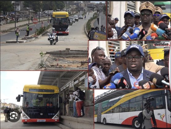 ESSAIS DU BRT : 150 bus attendus avec une capacité de transport de 300. ...